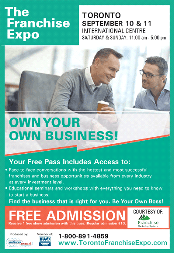 Free Passes to the Toronto Franchise Expo - The Franchise Courier